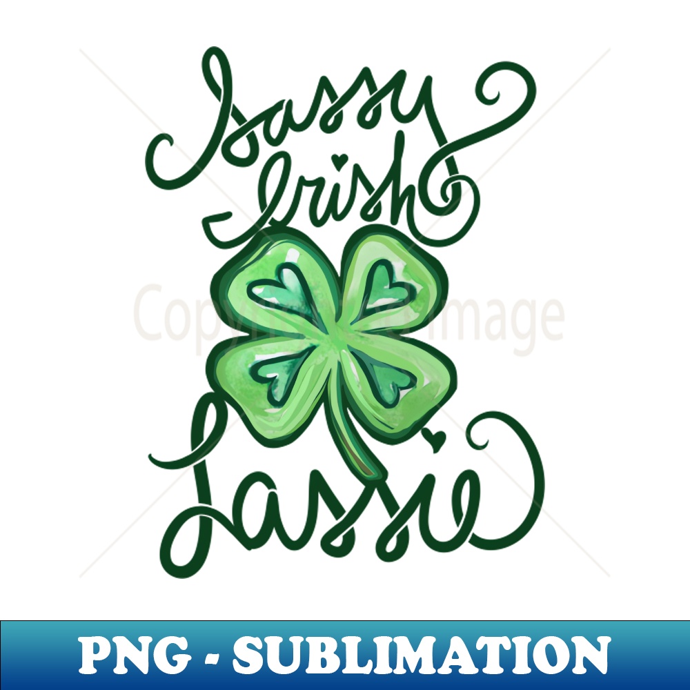 Sassy Irish Lassie - Retro PNG Sublimation Digital Download | Inspire ...