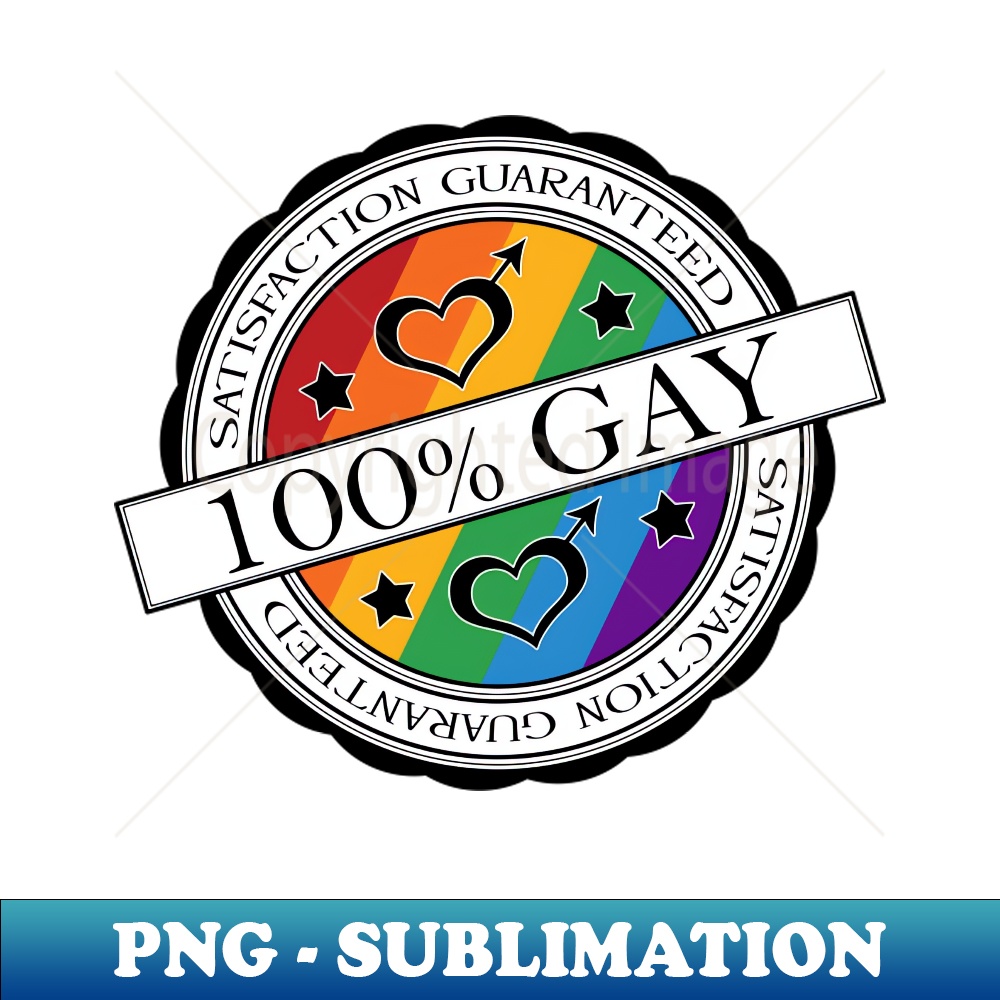 100 Satisfaction Guaranteed Gay Pride Rainbow Stamp of Appro | Inspire ...