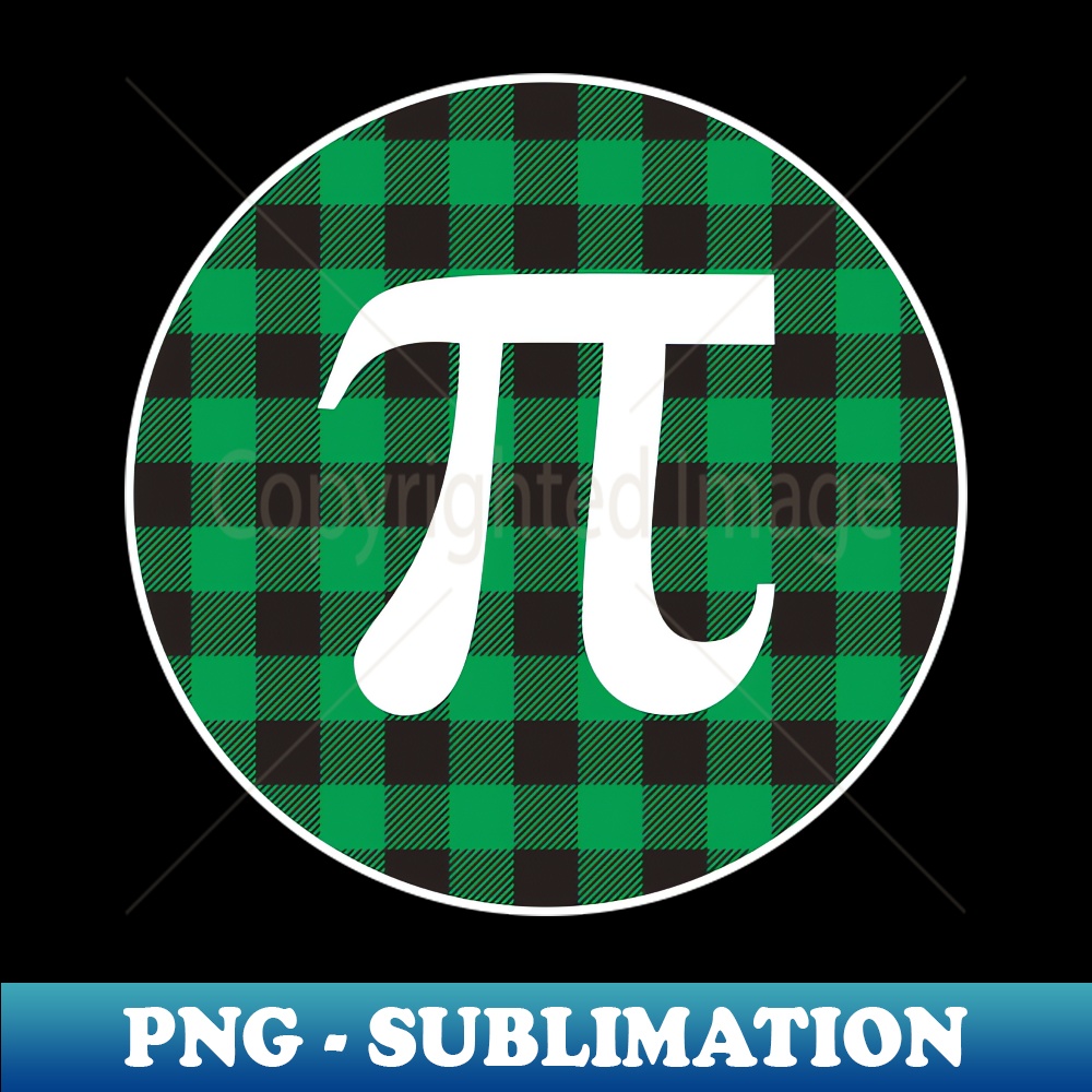 Green Buffalo Plaid Circle Pi Symbol - Signature Sublimation | Inspire ...