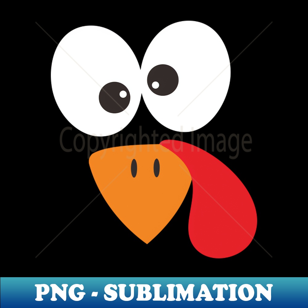 Funny Turkey Face Thanksgiving Costume - Exclusive PNG Subli | Inspire ...
