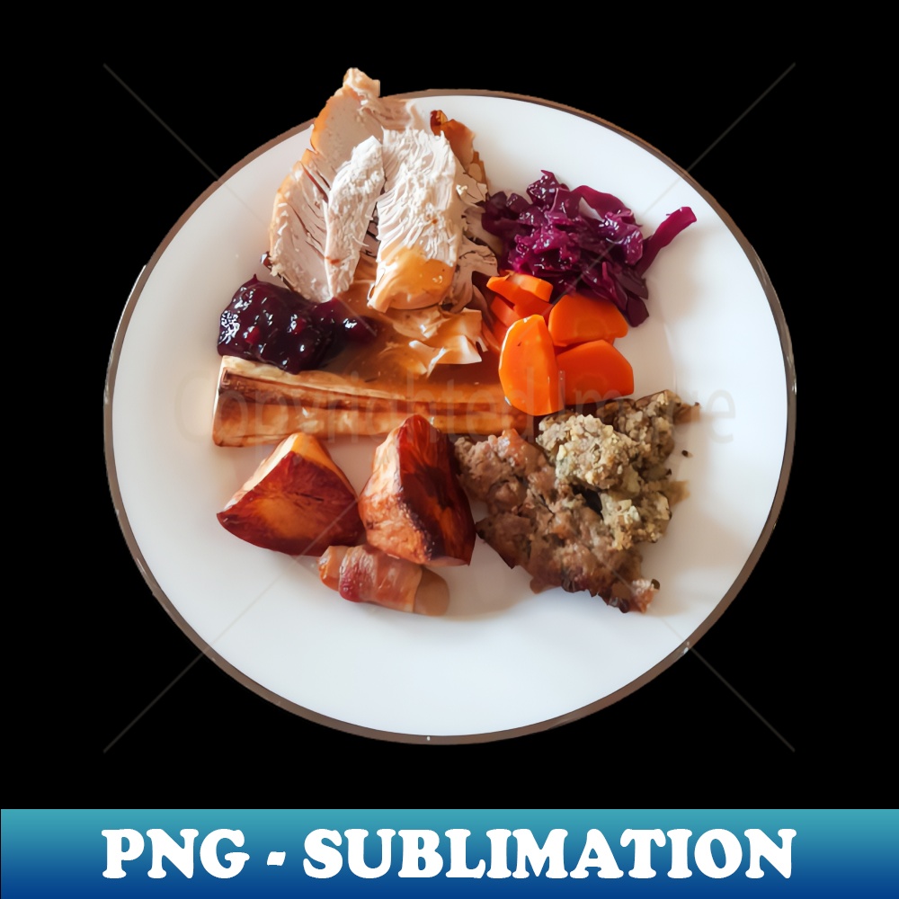 Food Roast Turkey Christmas Dinner Photo - Sublimation-Ready | Inspire ...
