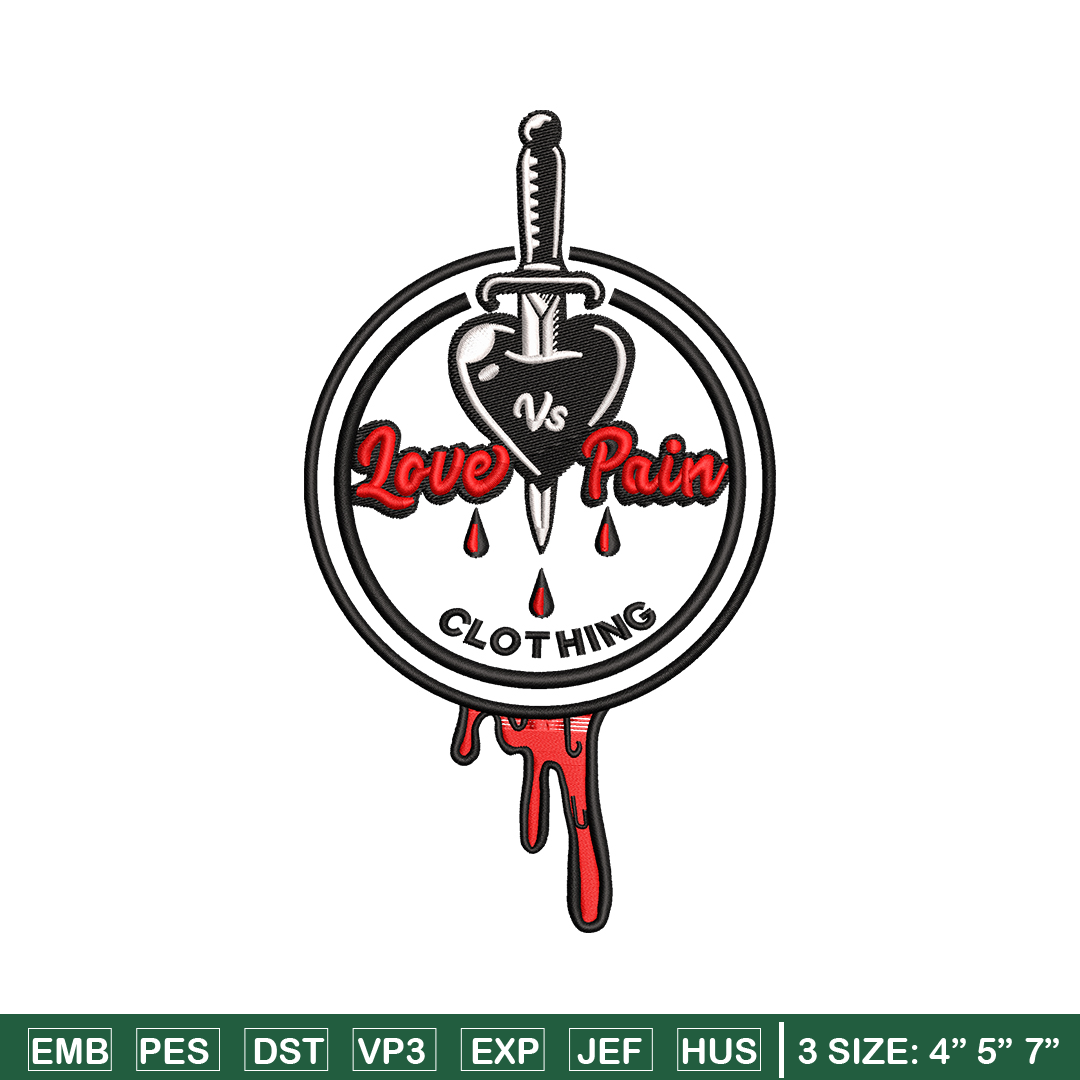 Love paint Logo embroidery design, Love paint Logo embroider | Inspire ...
