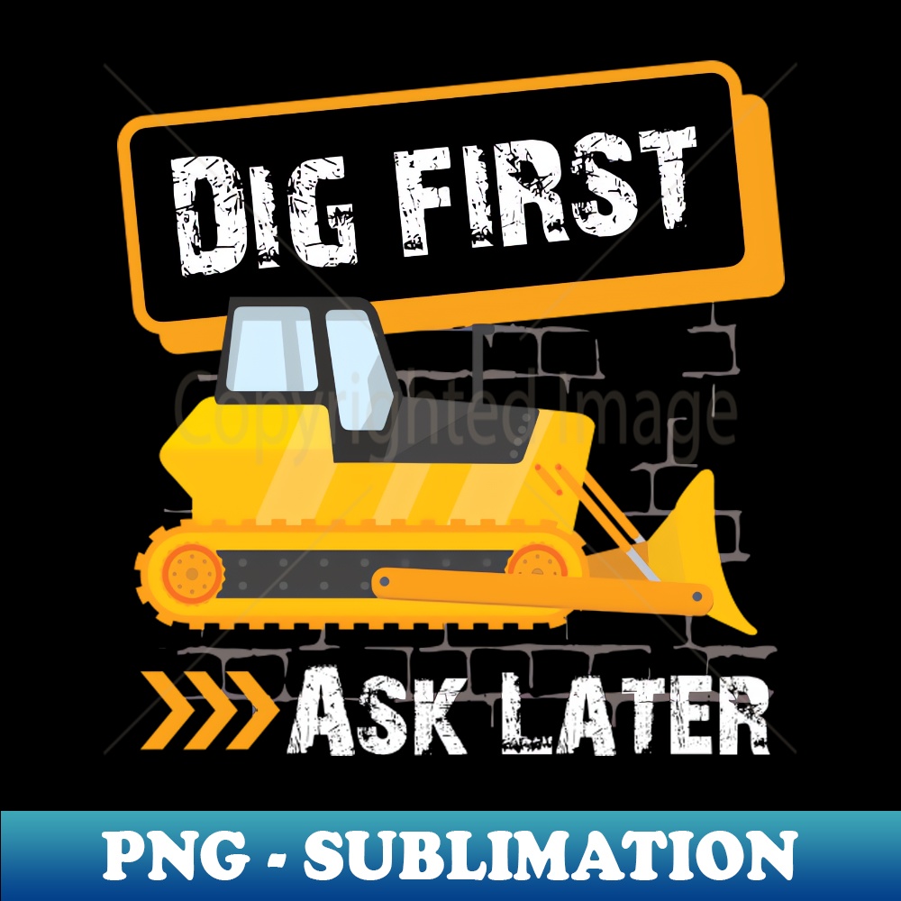 Funny Excavator and Construction Worker Heavy Equipment - Ex | Inspire ...