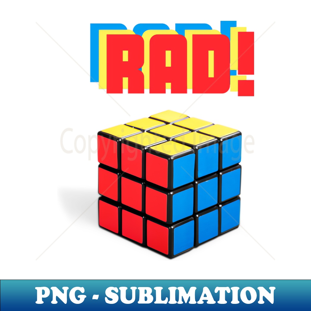 RAD CUBE - PNG Transparent Digital Download File for Sublima - Inspire ...