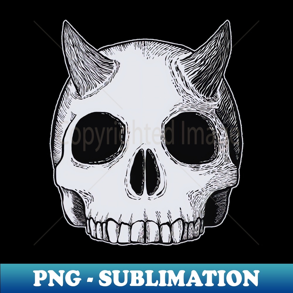 Demon SKull - PNG Transparent Sublimation Design - Boost You | Inspire ...