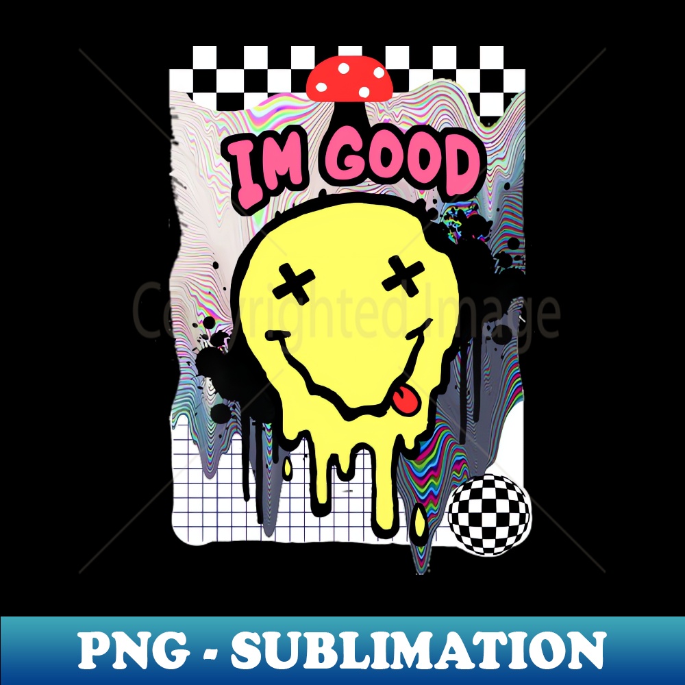 Melting Smiley Face - PNG Sublimation Digital Download - Per | Inspire ...