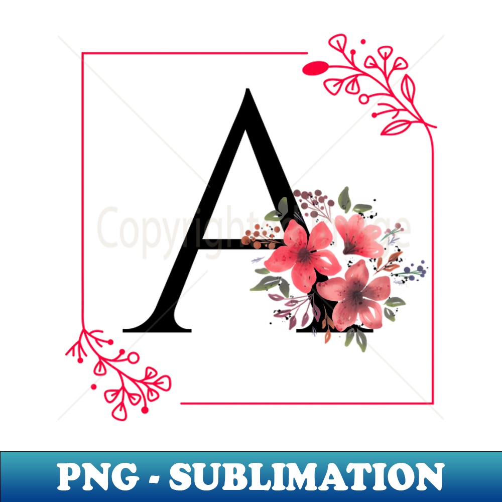 Letter A Calligraphy - Artistic Sublimation Digital File - E | Inspire ...
