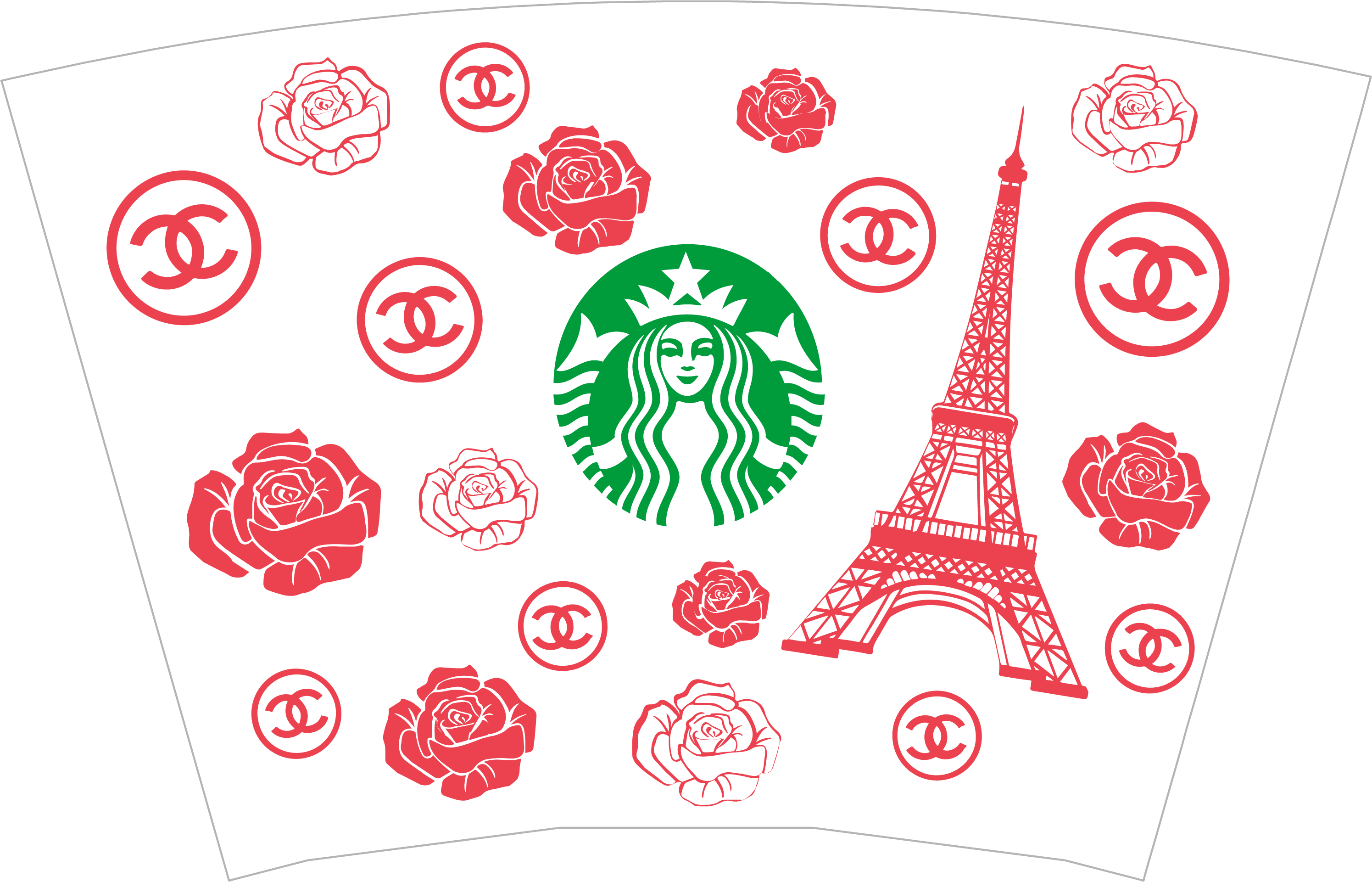 Wrap Chanel svg, Starbucks Wrap Luxury svg, Starbucks Wrap s - Inspire ...