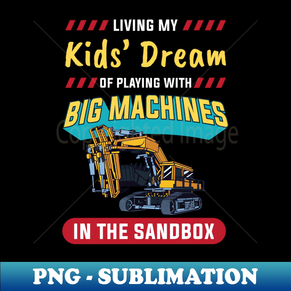 Funny Excavator and Construction Worker Heavy Equipment - Su - Inspire ...