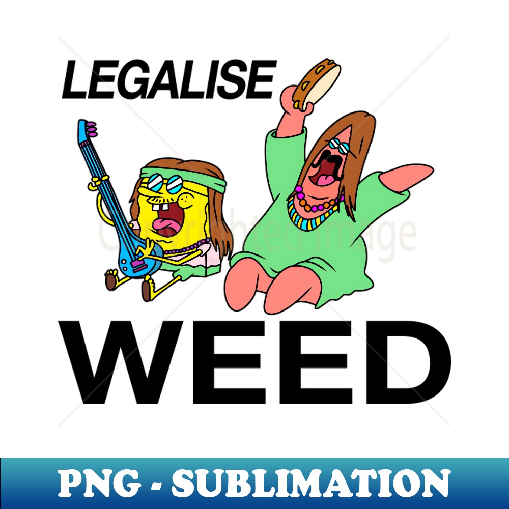 Legalise Weed - Funny Hippie Spongebob And Patrick - High-Re | Inspire ...