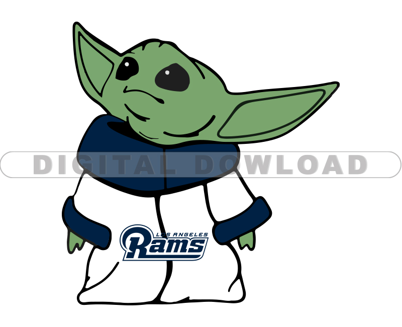 Rams NFL Baby Yoda Svg, Football Teams Svg, NFL Logo Svg, Ba - Inspire ...
