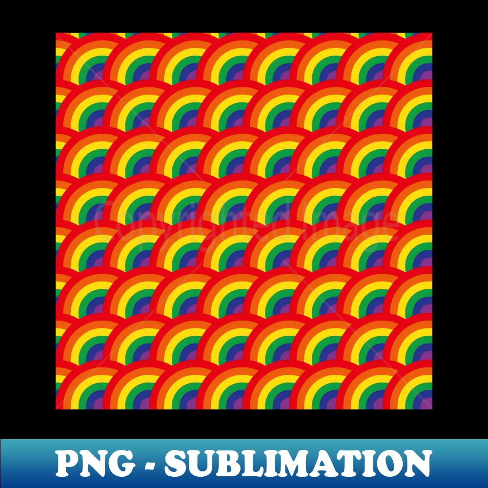 Repeating Rainbow Pattern - Retro PNG Sublimation Digital Do | Inspire ...