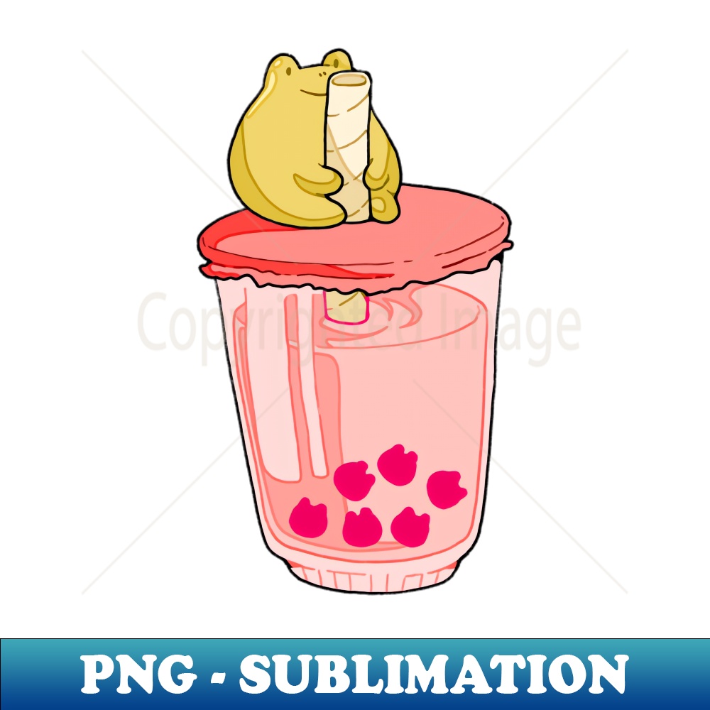 Frog boba - PNG Transparent Sublimation Design - Transform Y | Inspire ...