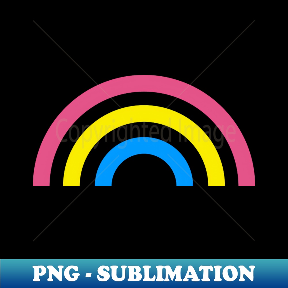 Pansexual rainbow - PNG Transparent Sublimation File - Bold - Inspire ...