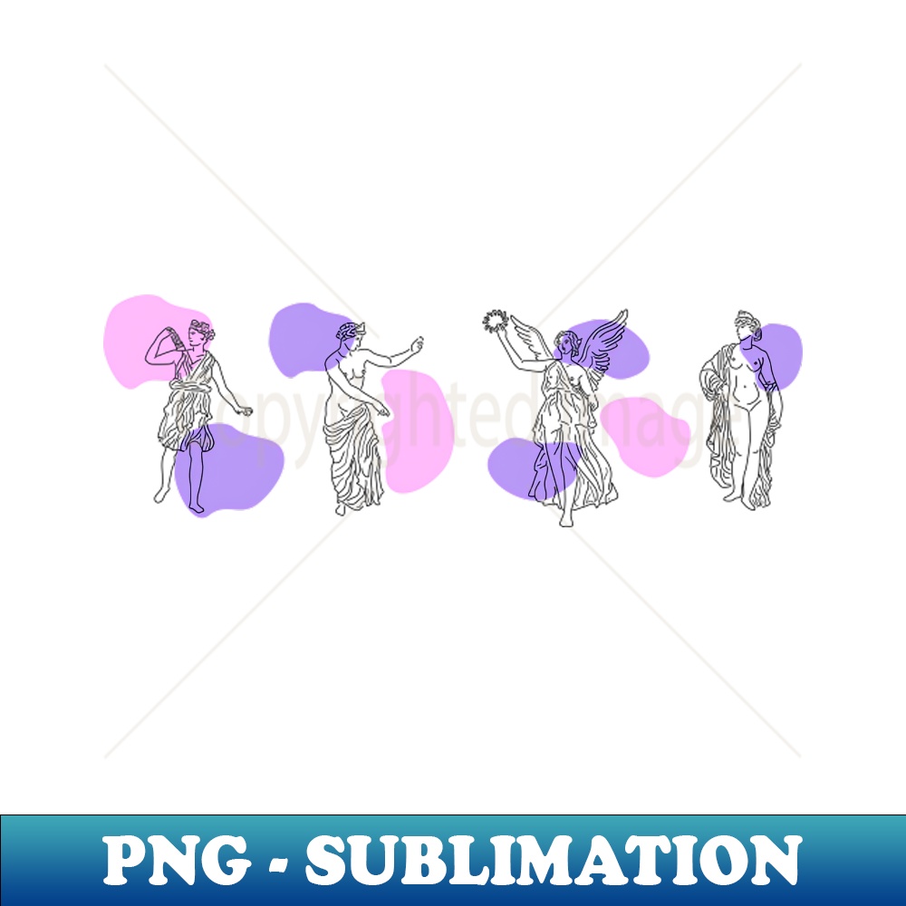 Greek Goddess purple - Aesthetic Sublimation Digital File - | Inspire ...