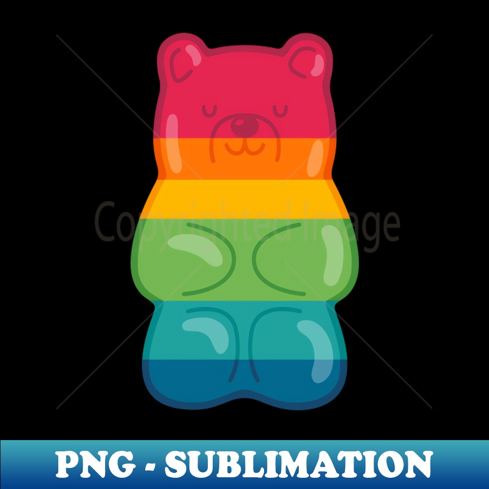 Rainbow Gummy Bear - Artistic Sublimation Digital File - Bol | Inspire ...
