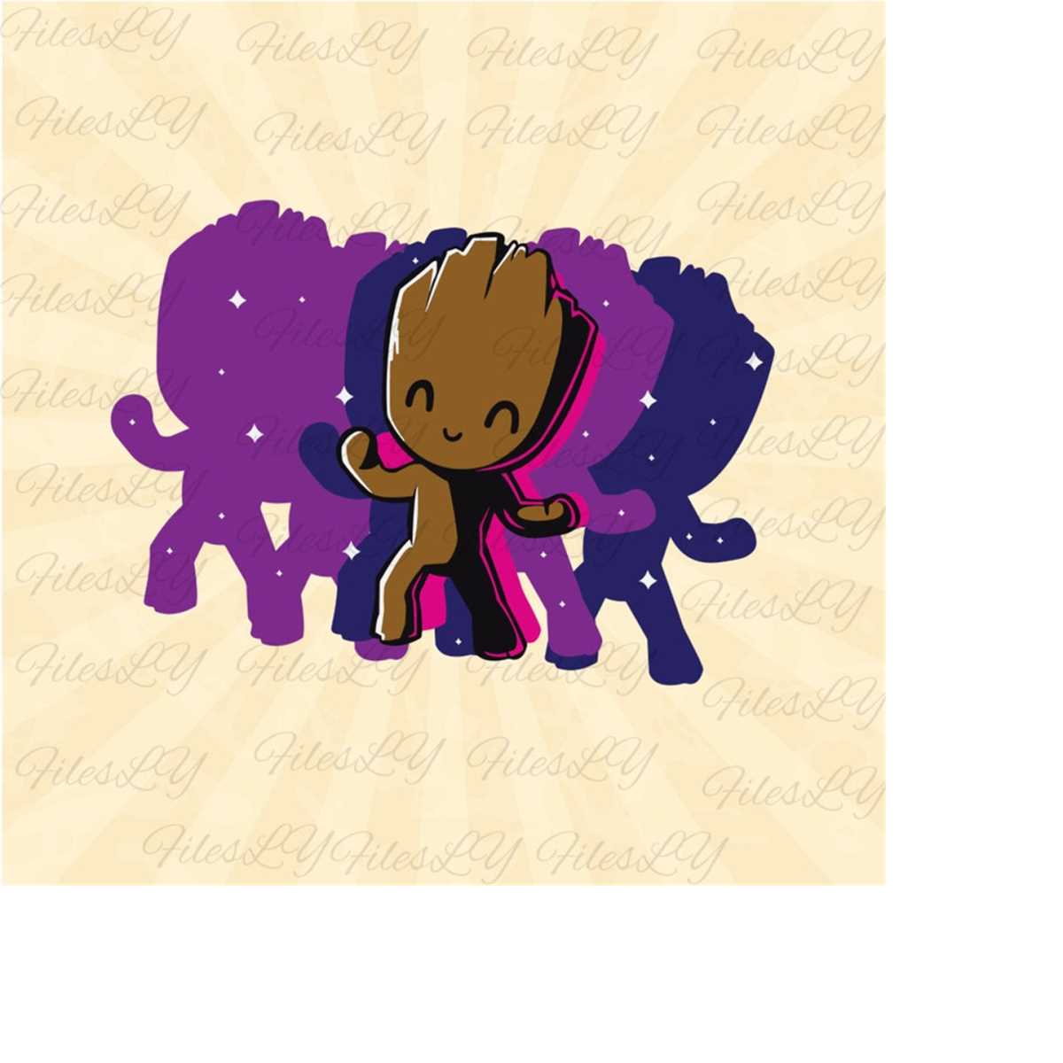 Groot svg, Baby groot svg, Groot dance figure svg, Vinyl Cut - Inspire ...