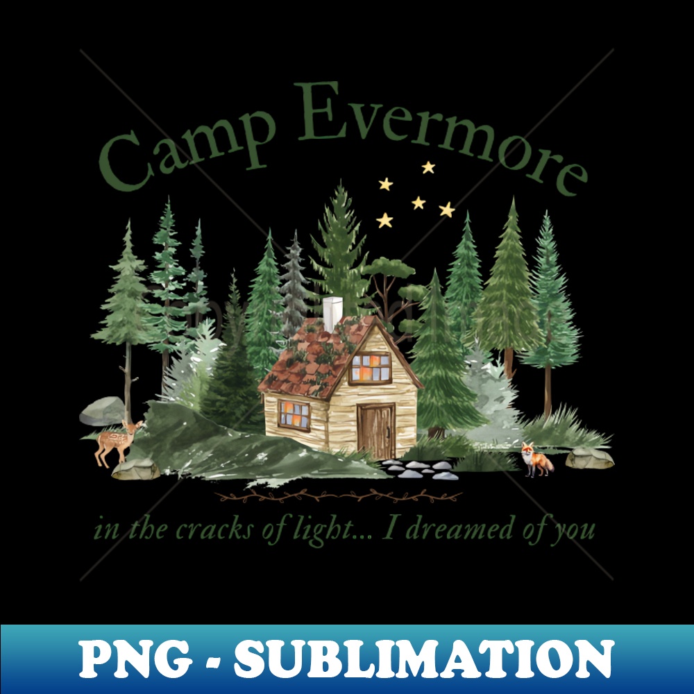 Camp Evermore Cozy Cardigan Cabin - Elegant Sublimation PNG - Inspire ...