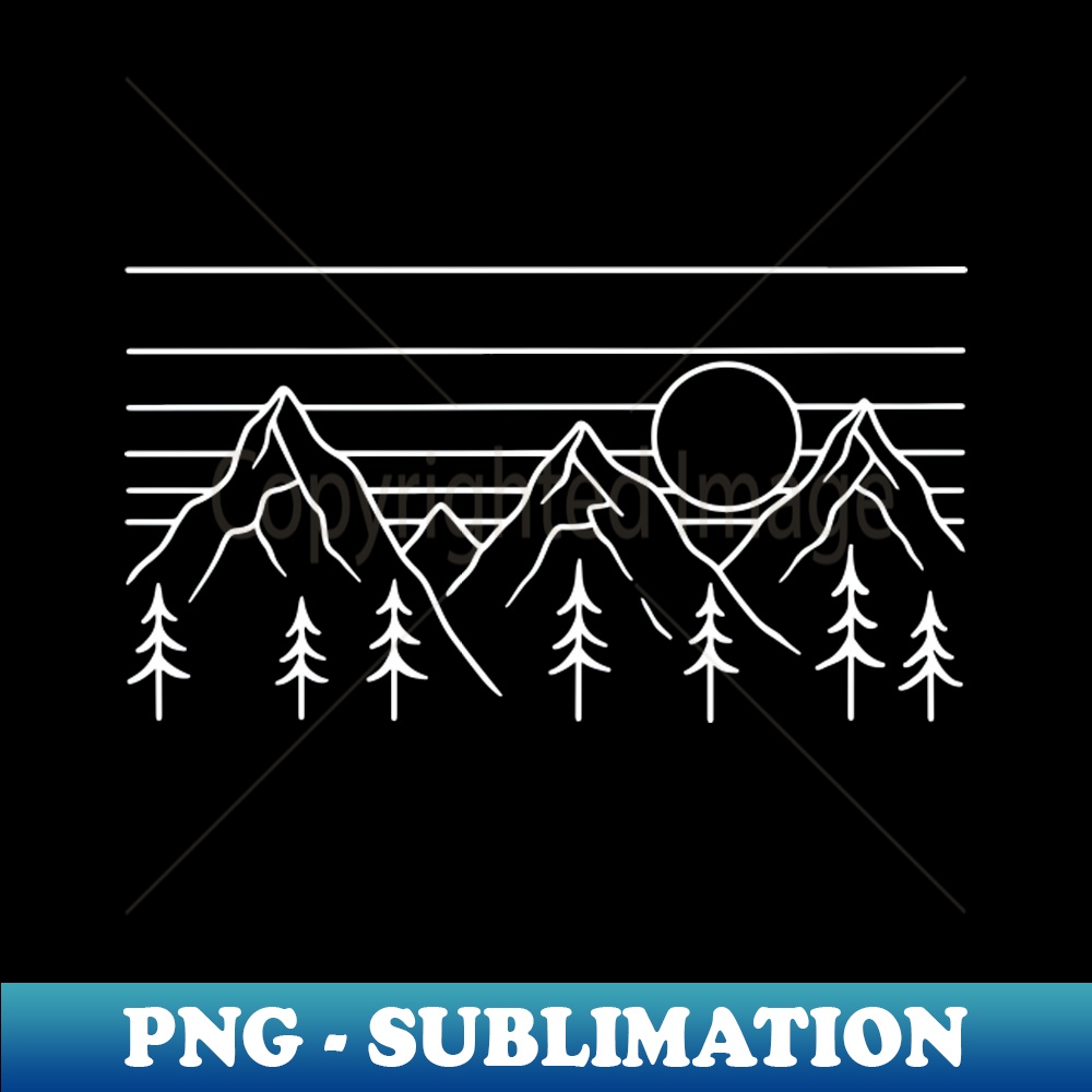 Nature Lines - White Version - Unique Sublimation PNG Downlo | Inspire ...