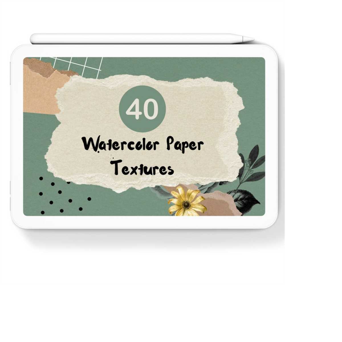 40 Procreate Watercolor Paper Textures Brushes, procreate te - Inspire ...