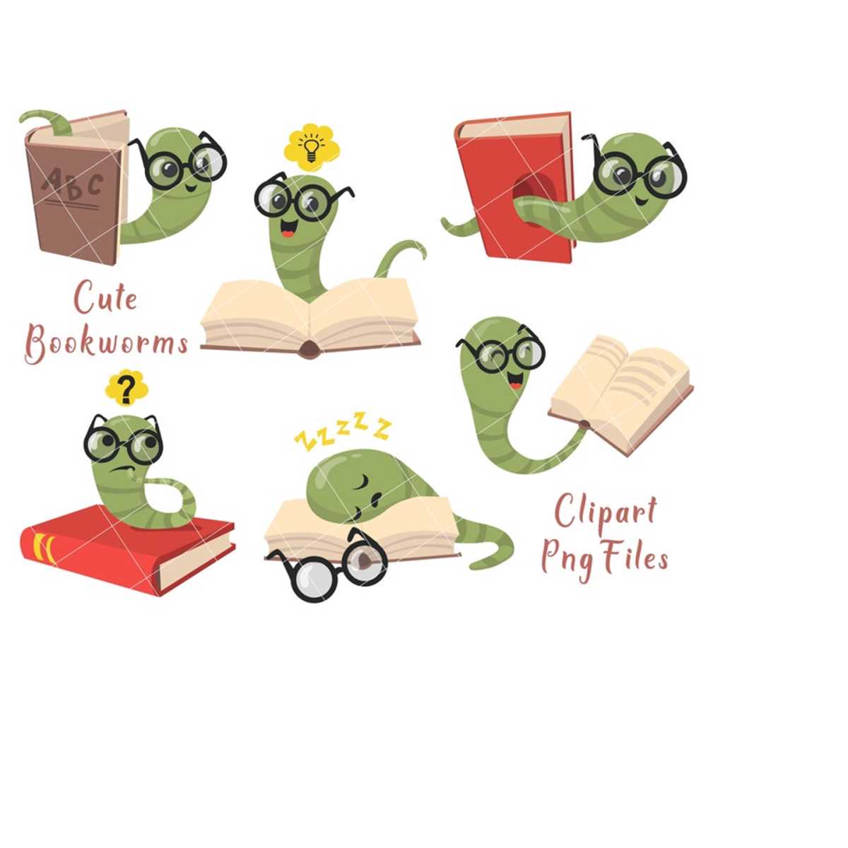 cute bookworms clipart, cartoon library worms clipart, bookw | Inspire ...
