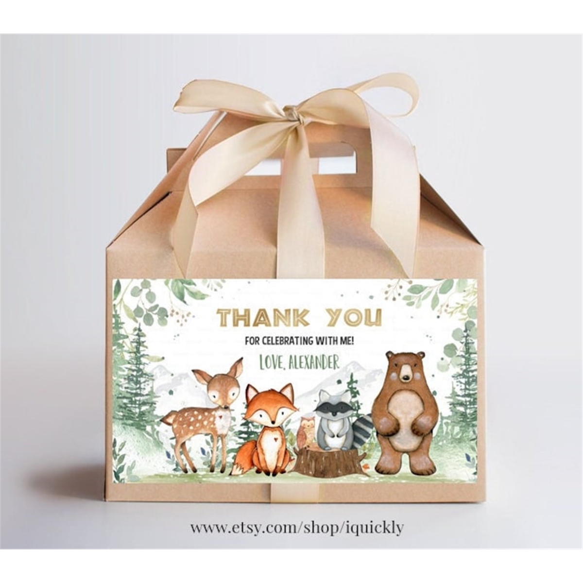 Editable Woodland Box Label Printables Woodland animals Favo | Inspire ...