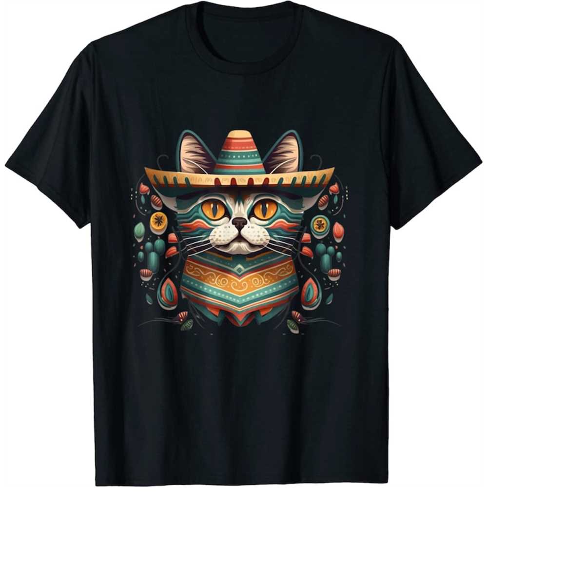 Cinco De Mayo Meow Mexican Cute Hat Cat Girl Boys Kids PNG - Inspire Uplift