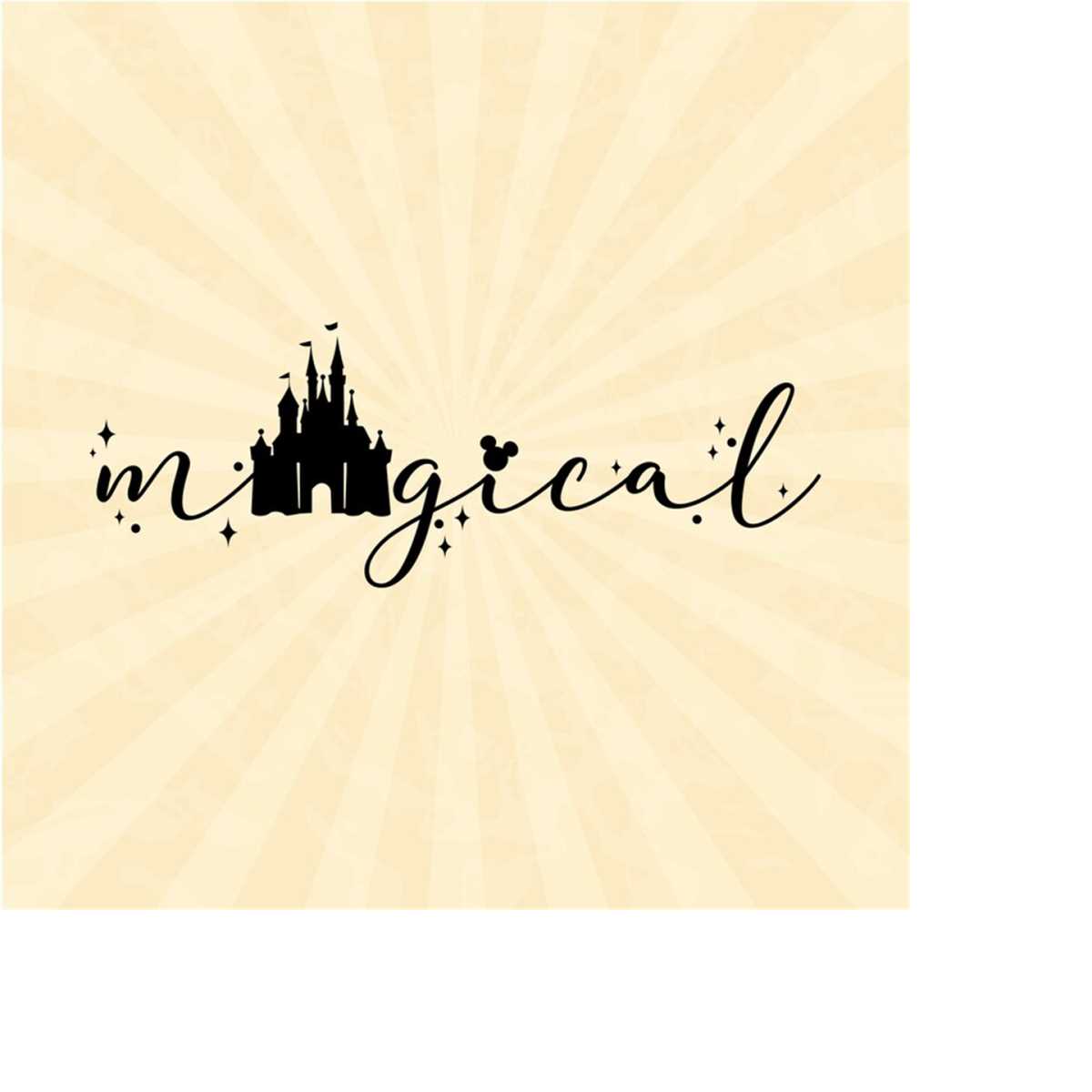 Magical Svg, Magical and Fabulous Svg, Mickey Svg, Castle Sv - Inspire ...