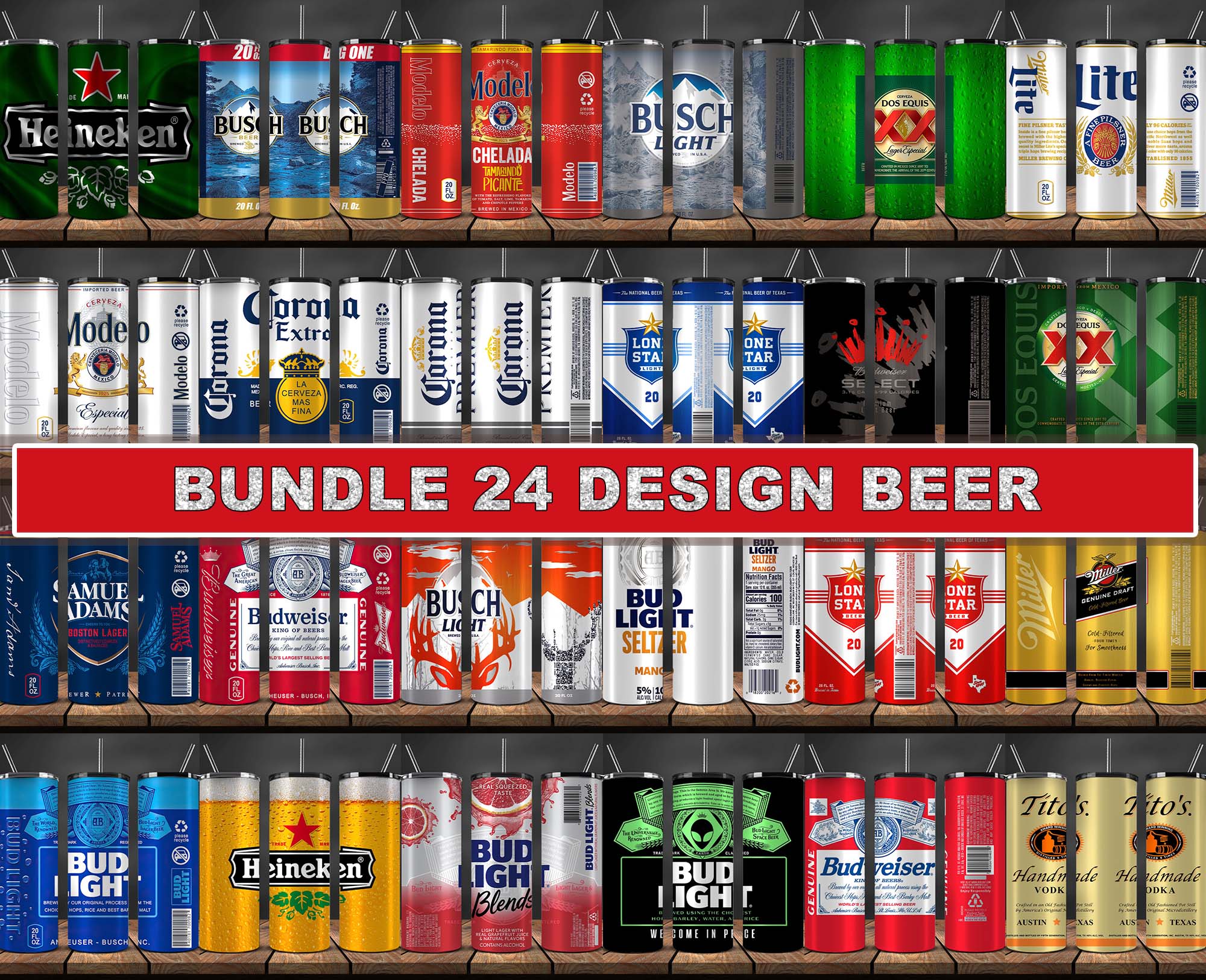 Bundle 24 Design Beer, Tumbler Bundle Design, Sublimation Tu | Inspire ...