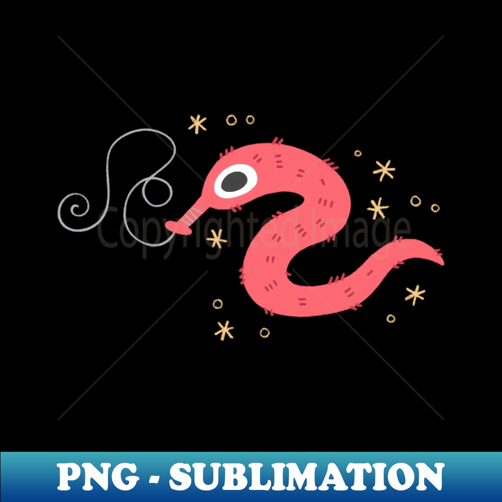 Red Worm-on-a-String - High-Resolution PNG Sublimation File | Inspire ...