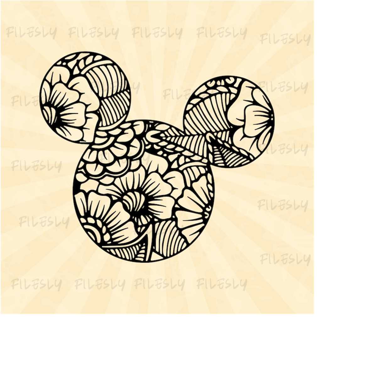 Mickey mandala svg, Mandala svg, Mouse head svg, Mouse manda - Inspire ...