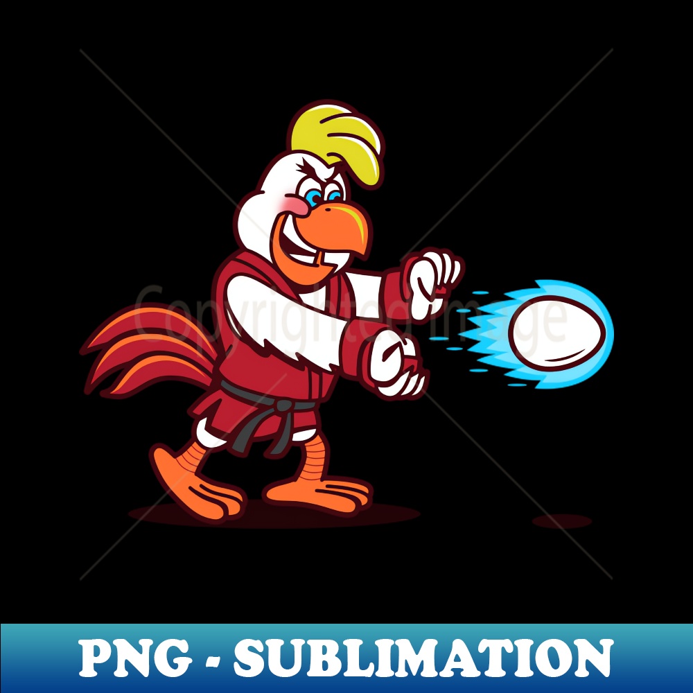 Chic-Ken Ken Funny Video Game Hadouken Fighter Chicken Carto - Inspire ...