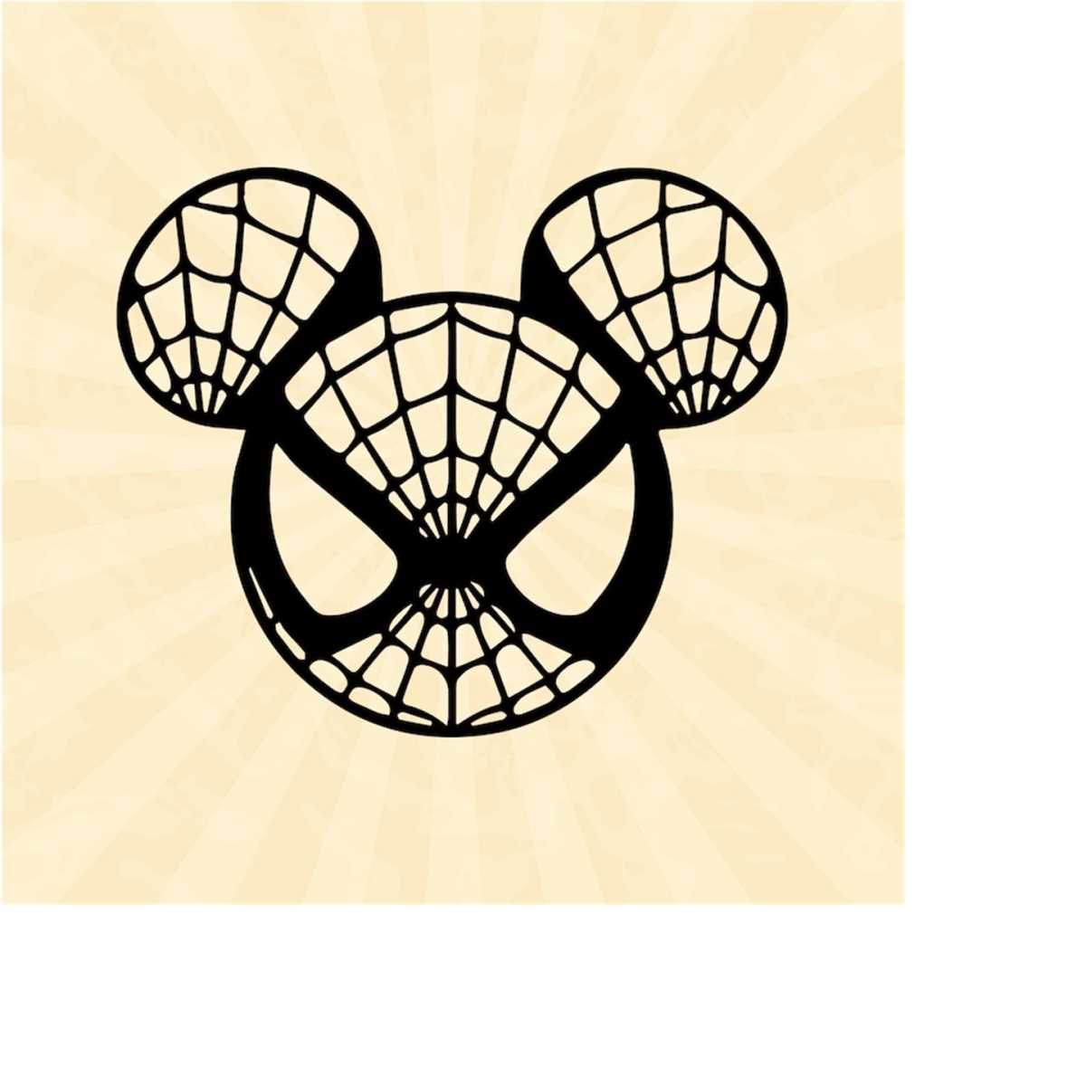 Mickey Mouse Spiderman Svg, Halloween Spiderman Svg,Mickey h - Inspire ...