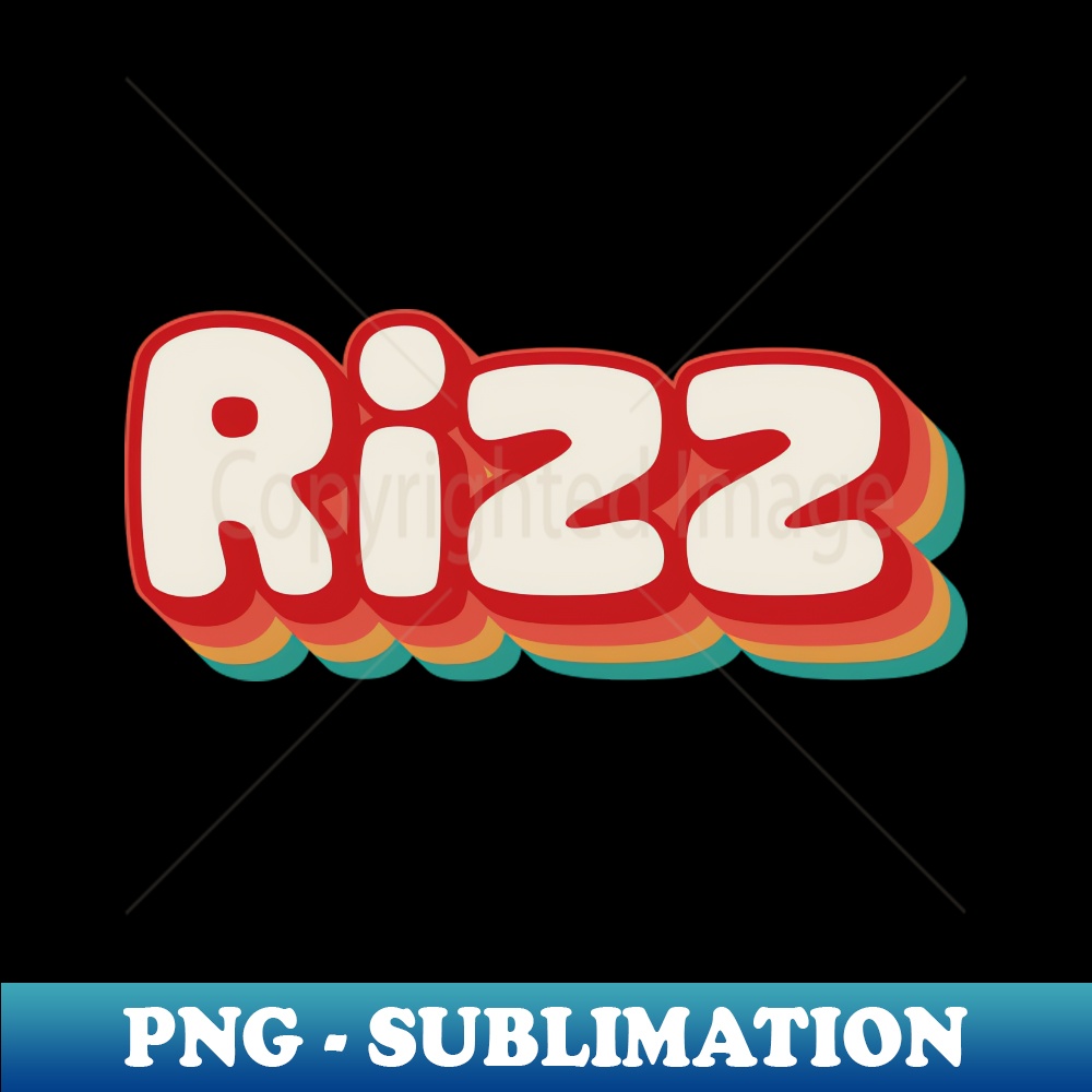 Rizz - Retro PNG Sublimation Digital Download - Bring Your D - Inspire ...