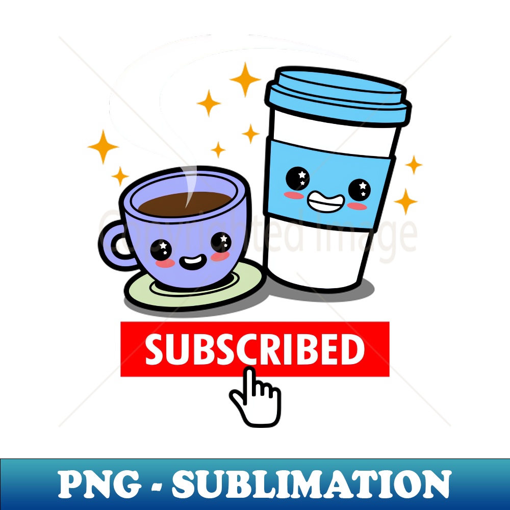 Coffee Cute Kawaii Coffee Social Media Cartoon - Exclusive P - Inspire ...