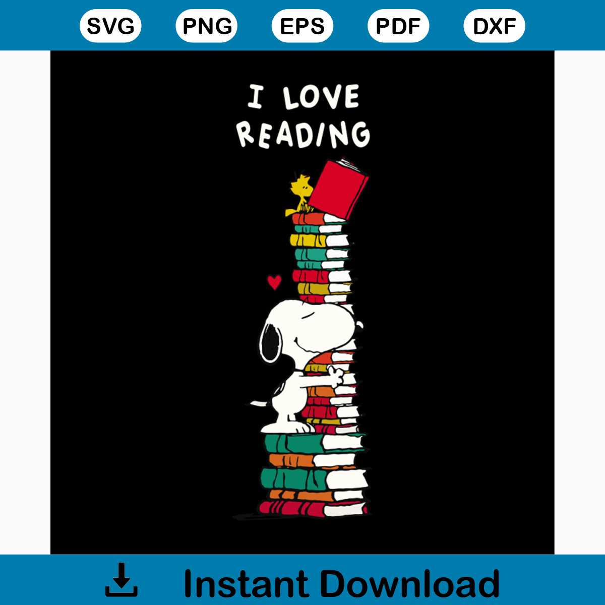 Snoopy I love reading svg, trending svg, snoopy svg, snoopy | Inspire ...