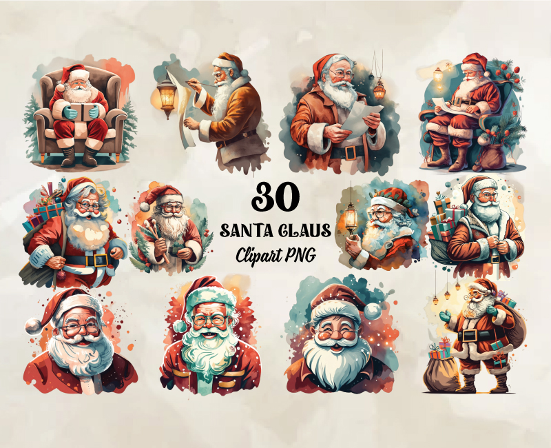 30 Santa Claus Clipart Png, Christian Christmas Svg, Christm - Inspire ...