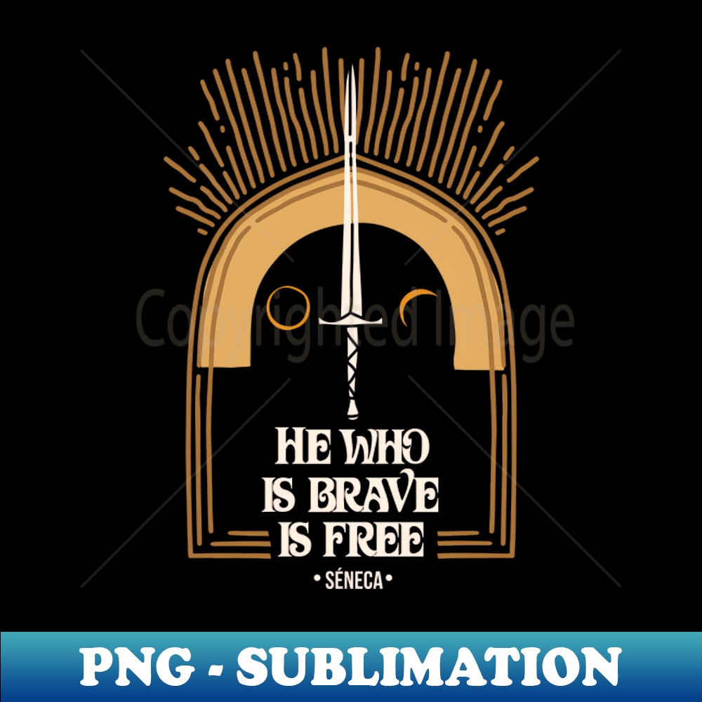 Stoicism - Seneca - Brave - PNG Transparent Sublimation Fil | Inspire ...