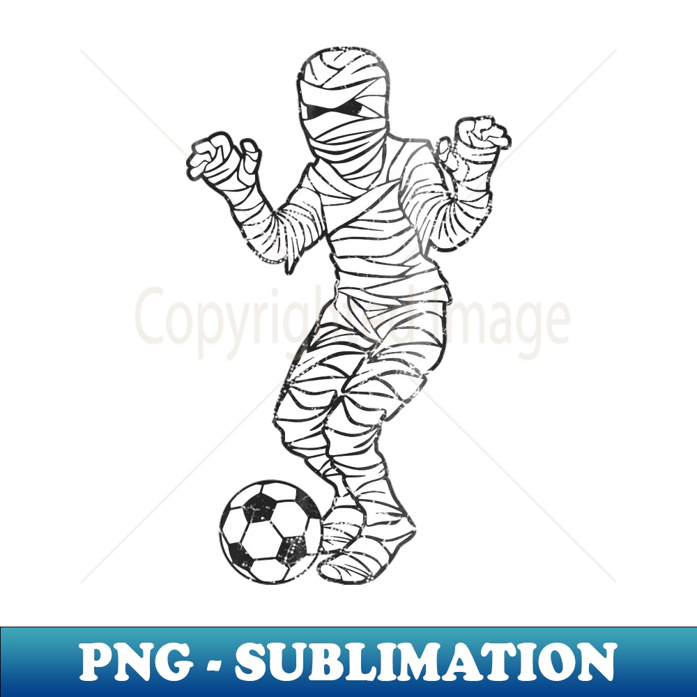 Soccer Mummy Halloween Sports Humor - PNG Transparent Sublim | Inspire ...