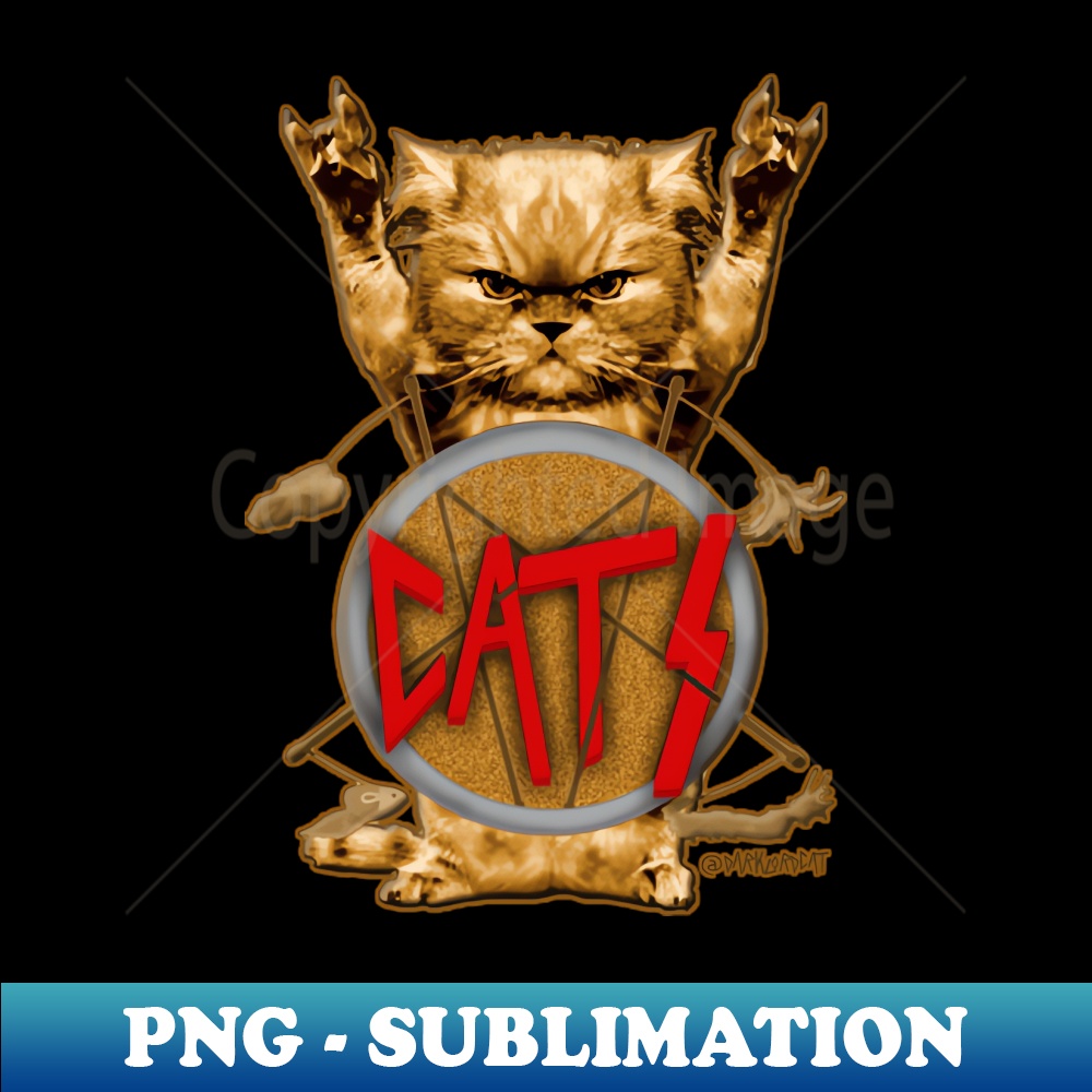 Slayer Cat - PNG Transparent Sublimation Design - Perfect fo - Inspire ...