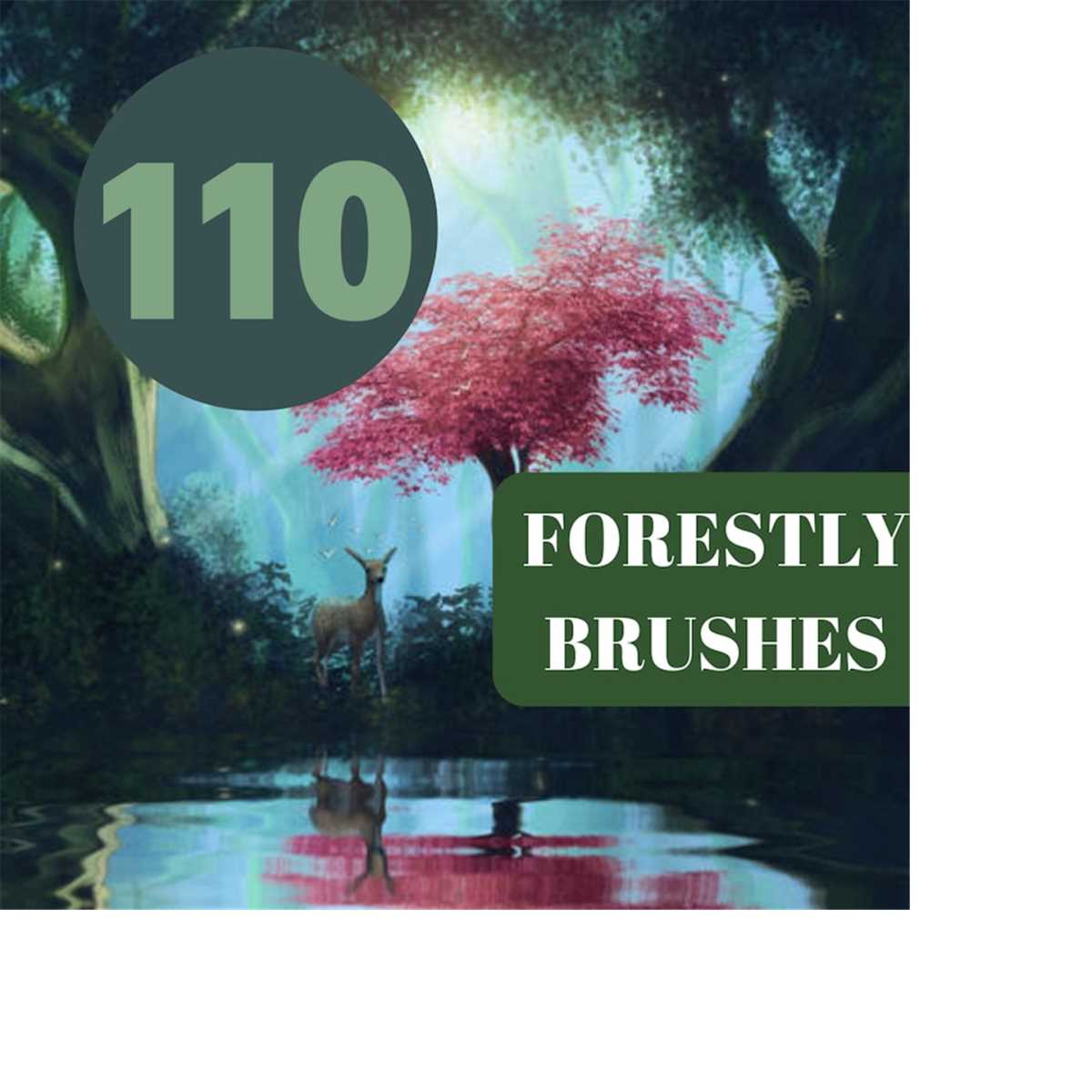 110 Forestly Brushes for Procreate, procreate nature brushes - Inspire ...