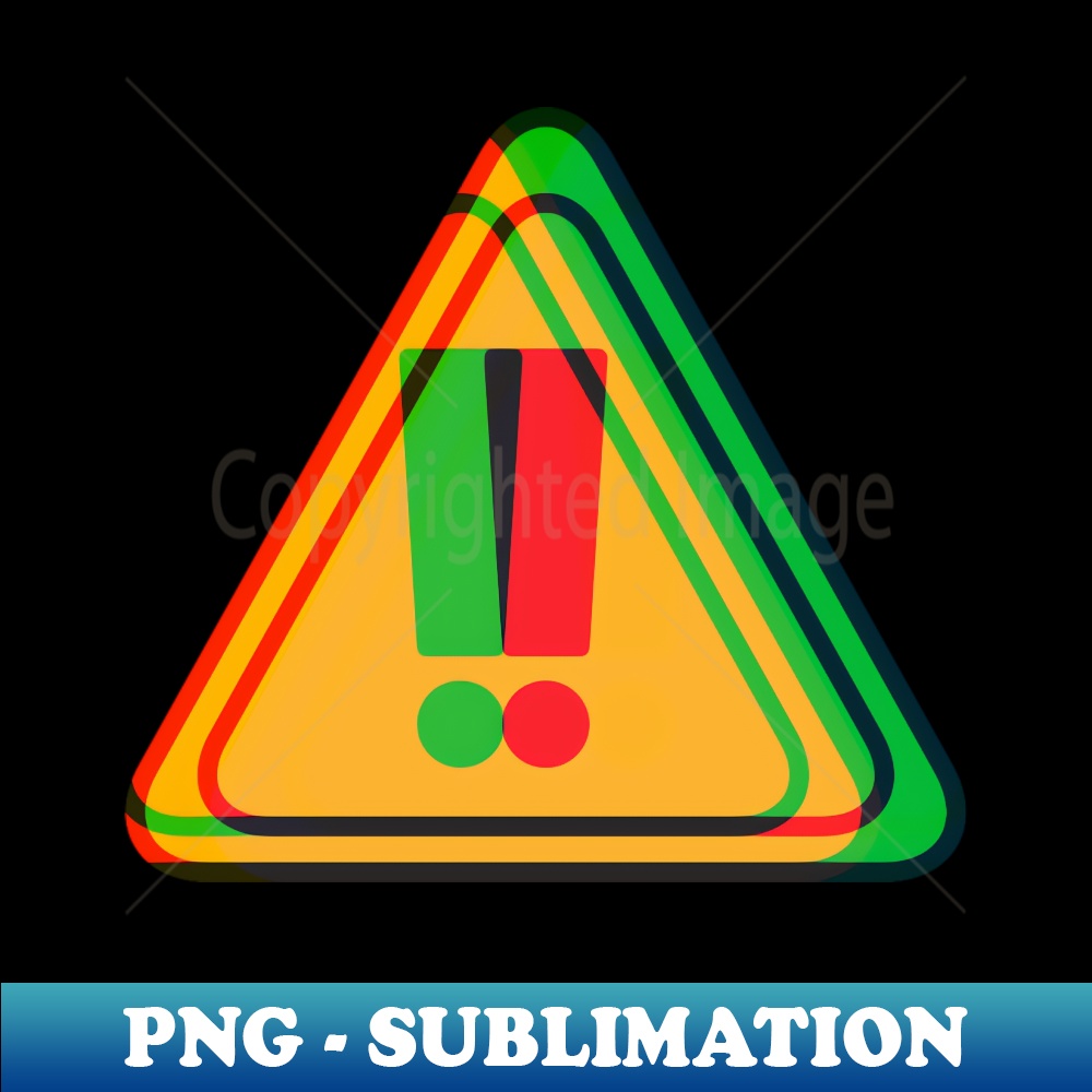 Psychedelic Warning Sign - PNG Transparent Sublimation File - Inspire ...