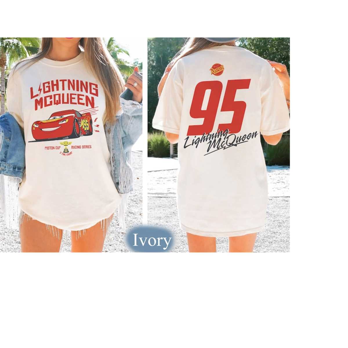Vintage Lightning McQueen Comfort Colors, Retro Disney Pixar | Inspire ...