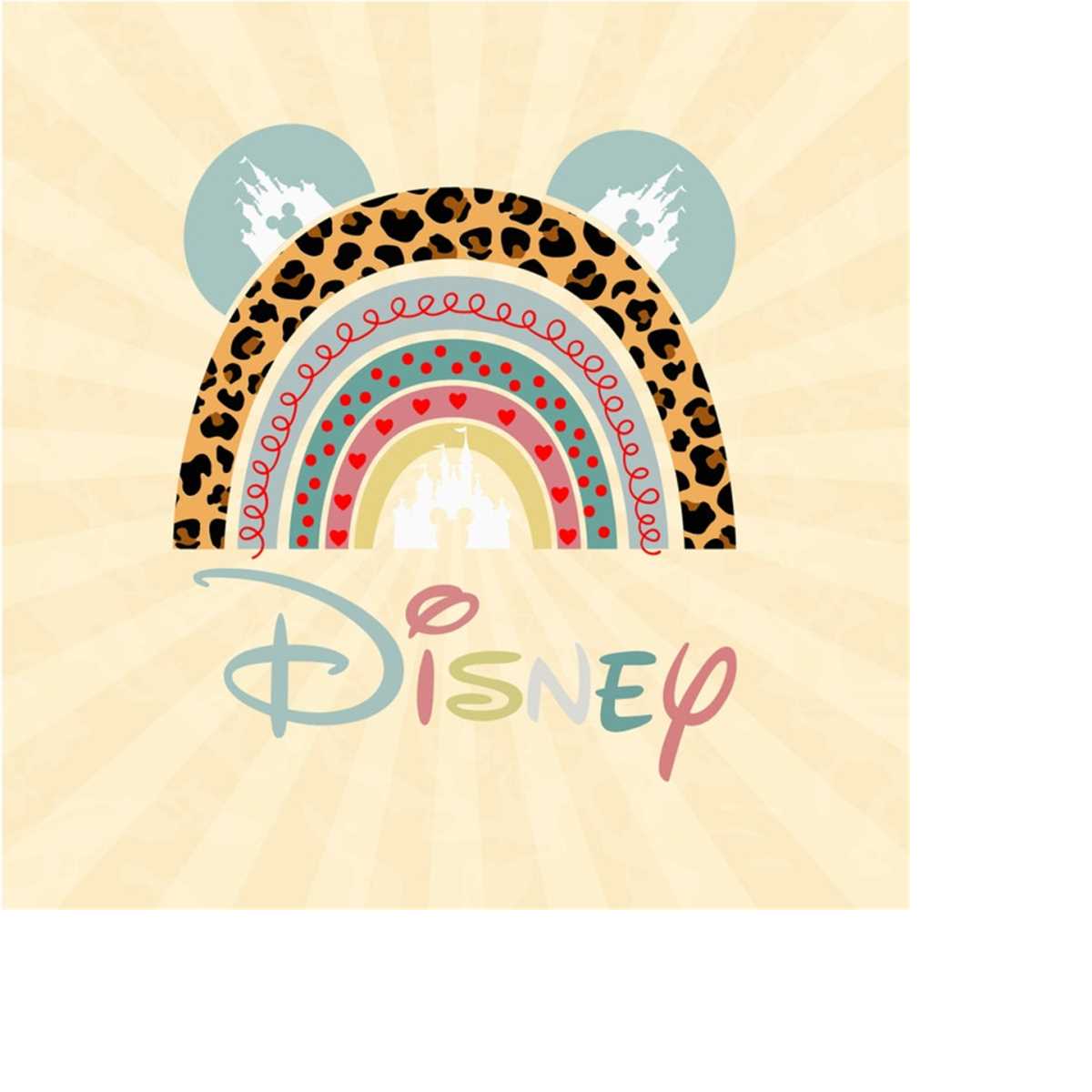 Mickey rainbow Svg, Castle rainbow svg, Boho rainbow Svg, M - Inspire ...
