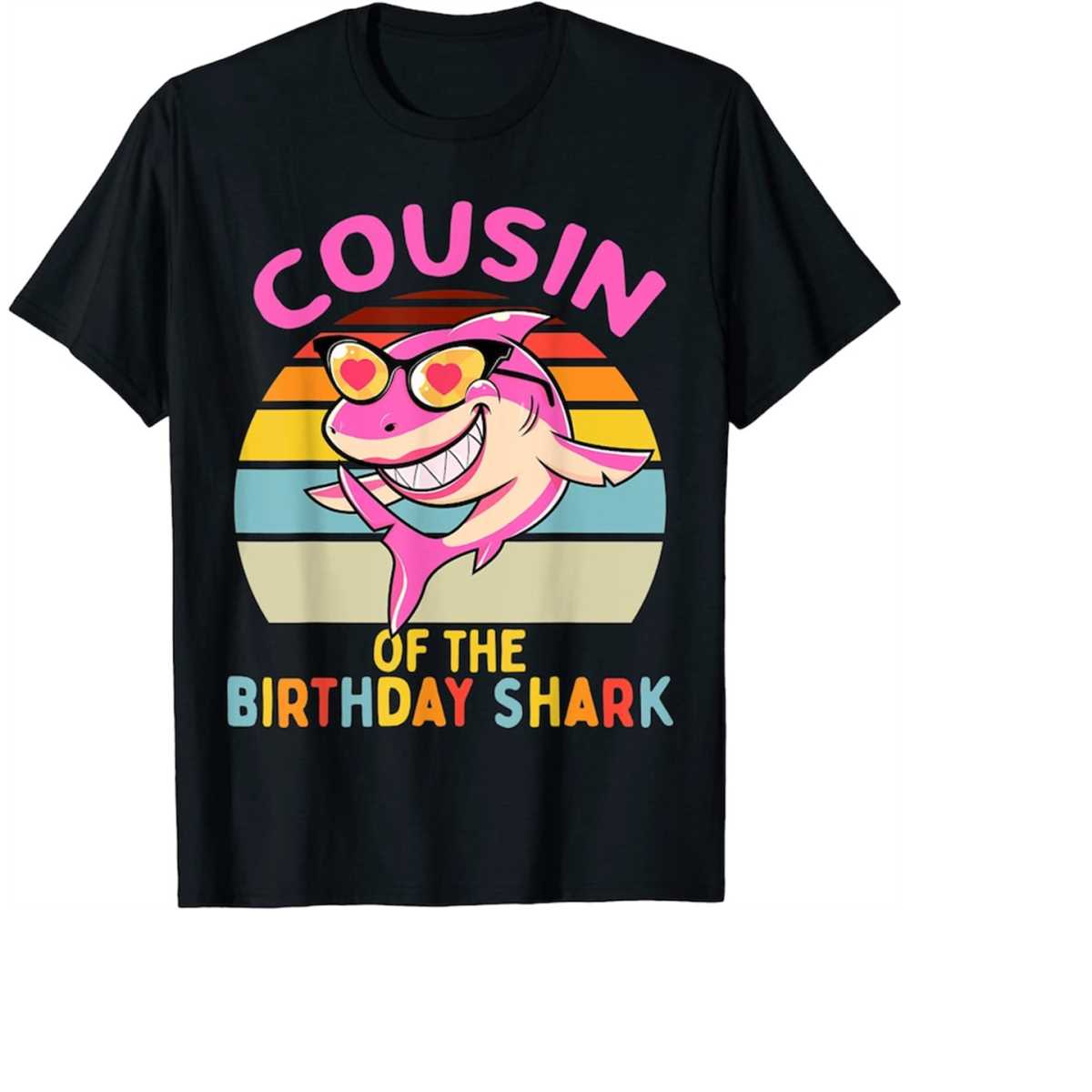 Cousin of the Shark Birthday Girls Matching Family PNG | Inspire Uplift
