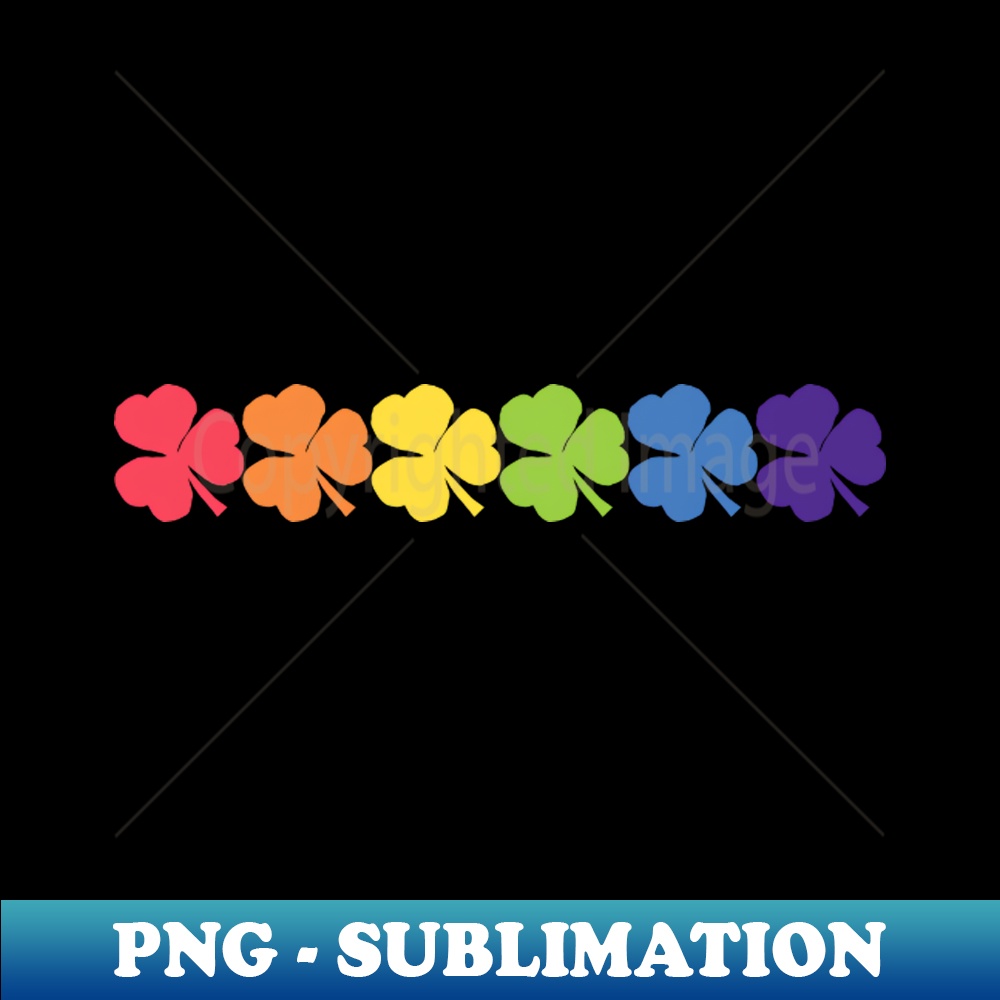 Six Rainbow Colored Shamrocks for St Patricks Day - Artistic | Inspire ...