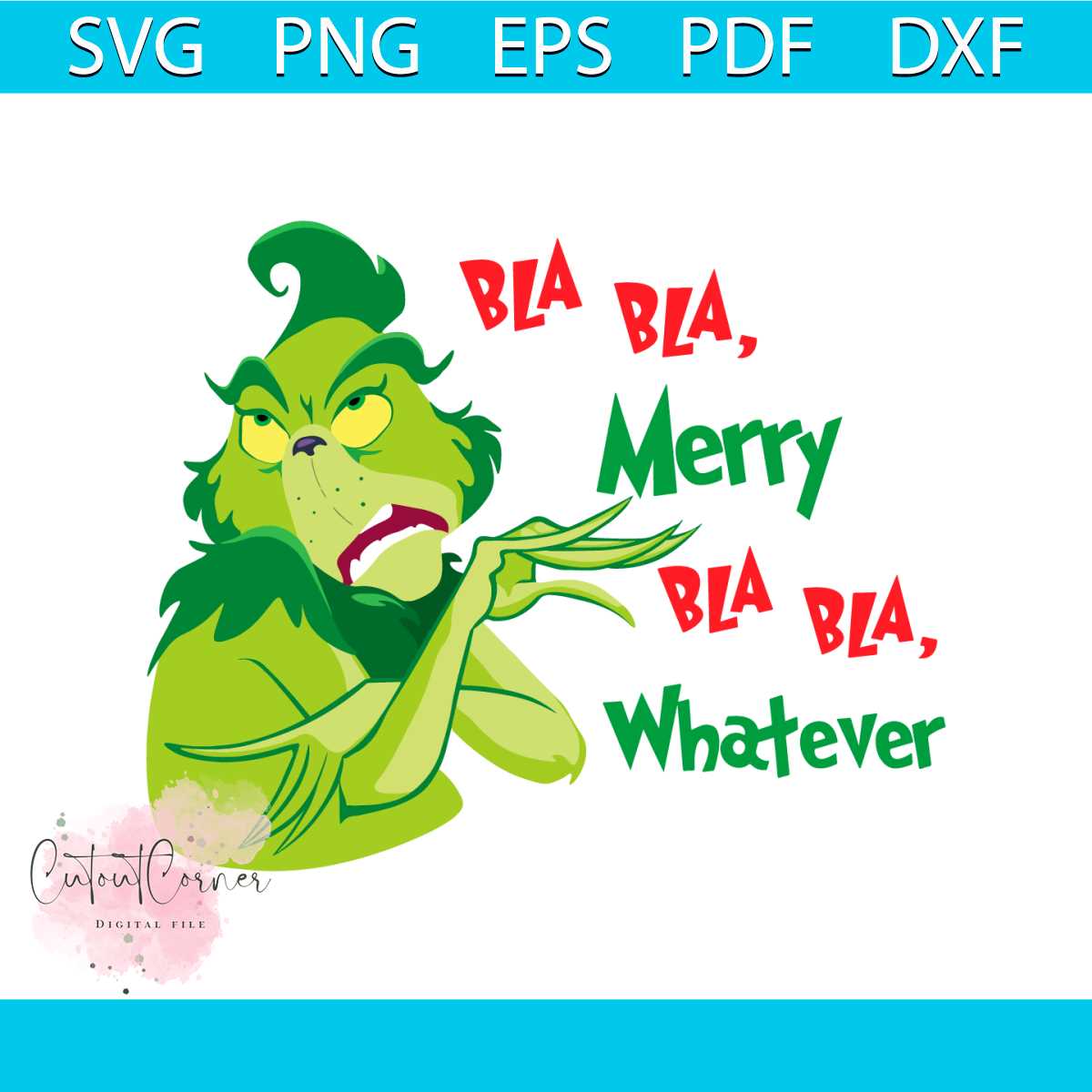 Retro Grinchmas Funny Merry Whatever SVG Download | Inspire Uplift