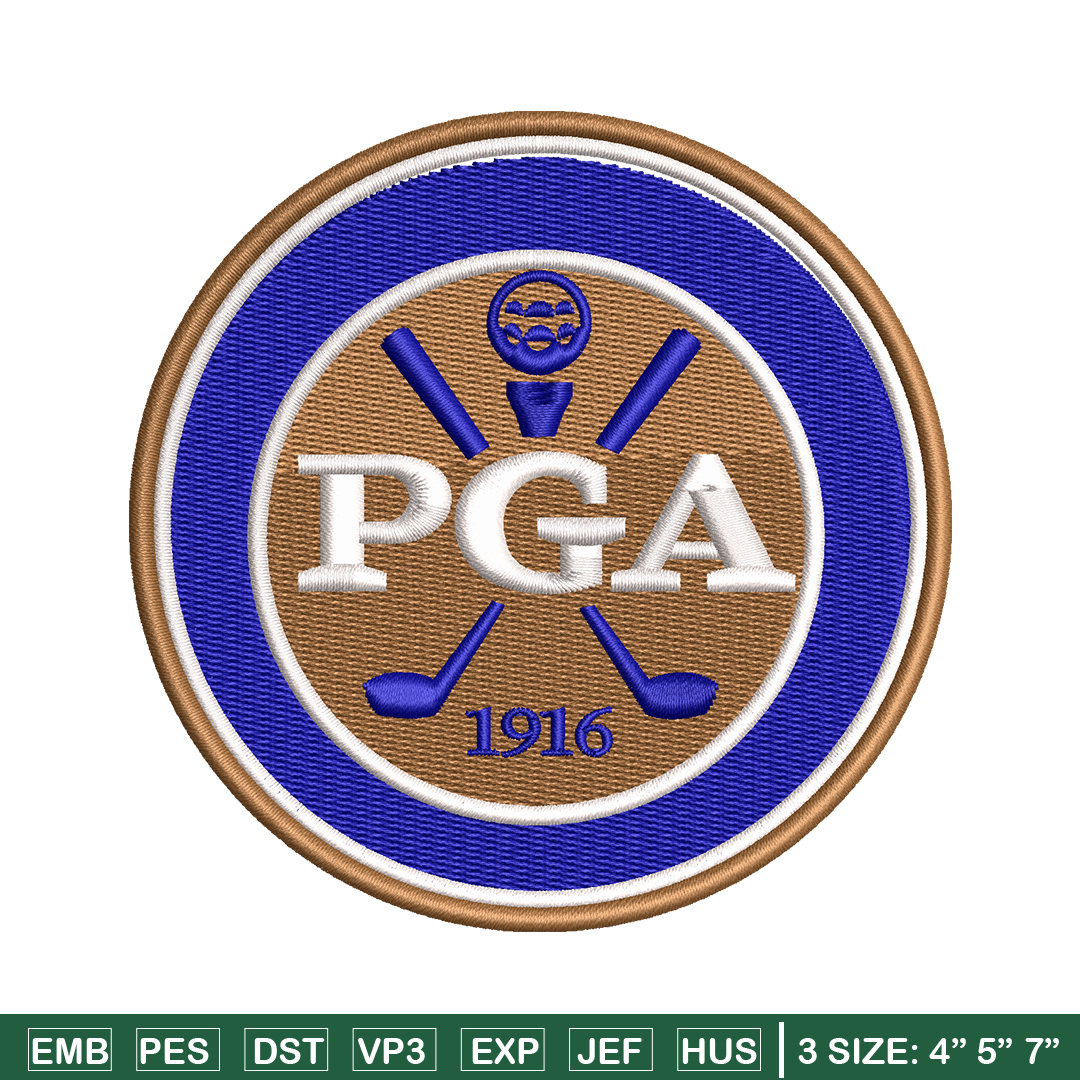 Pga Logo embroidery design, Pga Logo embroidery, logo design - Inspire ...