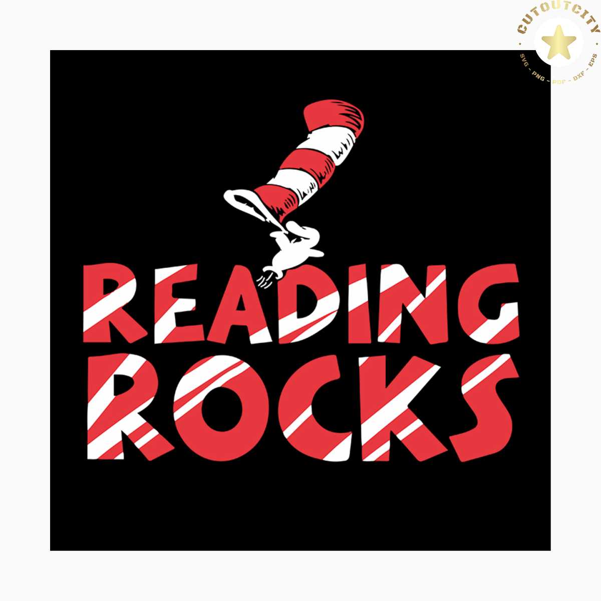 Reading Rocks Svg, The Cat In The Hat Svg, Dr Seuss Svg, Dr. | Inspire ...