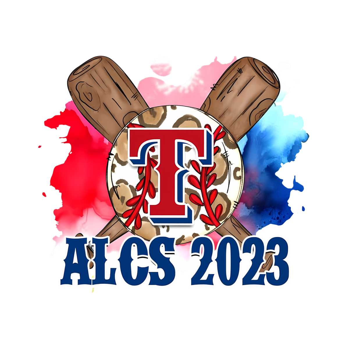 Baseball Rangers ALCS 2023 Champions MLB Team PNG File | Inspire Uplift
